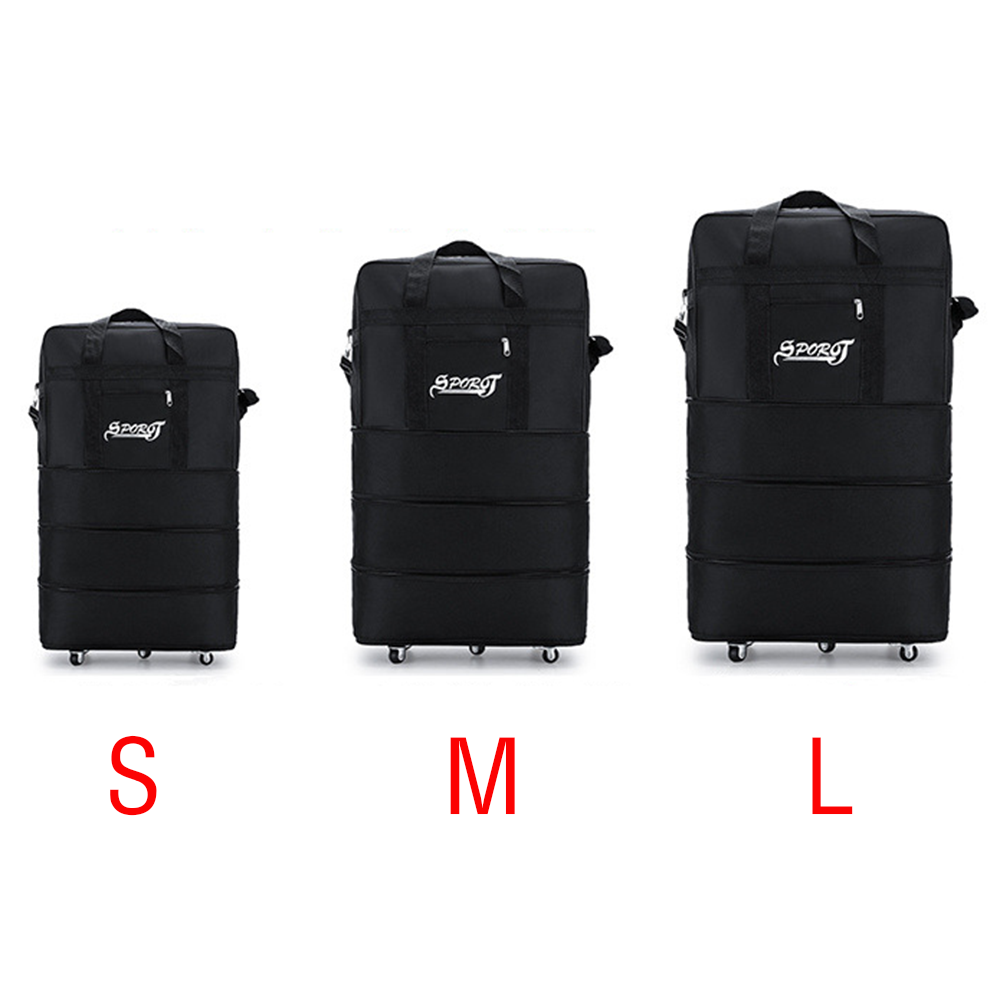5 Wheel Extra Large Lightweight Luggage Trolley Suitcase Travel Bag ...