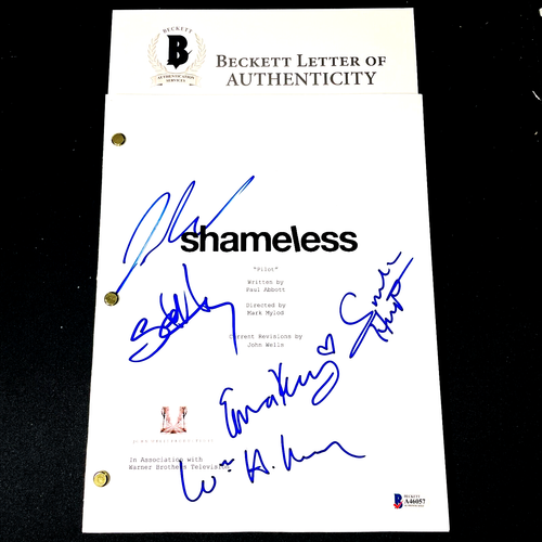 SHAMELESS SIGNED PILOT SCRIPT BY 5 CAST MEMBERS WILLIAM H. MACY w ...