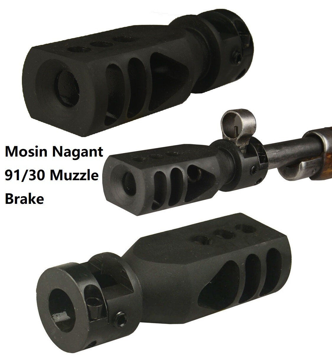 Steel Mosin Nagant M91/30 Bolt on Muzzle Brake,Low Concussion ...