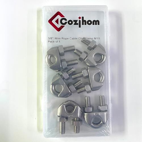 3/8 Inch M10 Wire Rope Cable Clip Clamp 304 Stainless Steel U Bolt ...