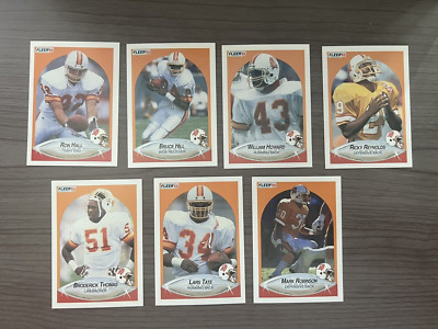 1990 Fleer Team Football Card Lot Tampa Bay Buccaneers | eBay
