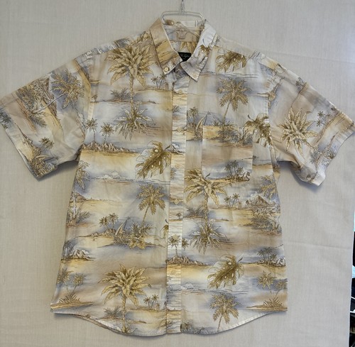 David Taylor Collection Men Button Hawaiian Palm Trees Shirt Multicolor ...