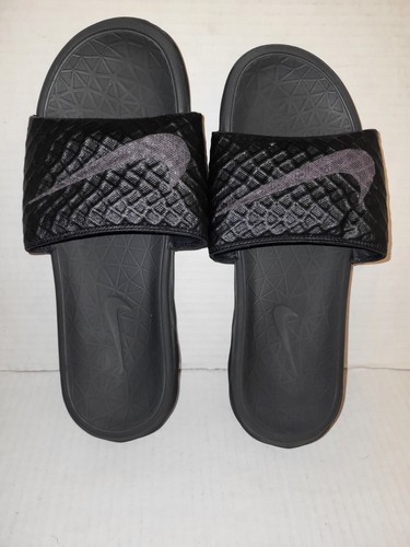 Nike Benassi Solarsoft Men's Size 12 Slides Sandals Black Anthracite ...