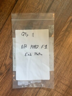 11 Pack AB 1492-F1 Terminal Block End Plates White | eBay
