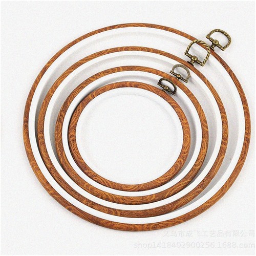 Wooden Stitch Hoop Set - Art Display Frame for Sewing & Hanging (Pack ...