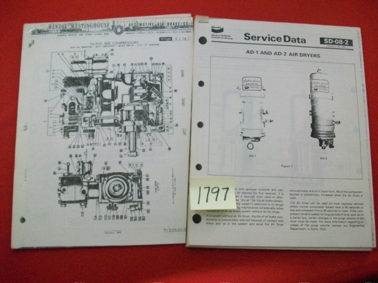 BENDIX-WESTINGHOUSE OPERATION & MAINTENANCE AUTOMOTIVE AIR BRAKE ...