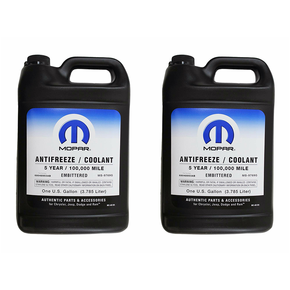 2X 3.785L MOPAR ORANGE COOLANT CONCENTRATE FOR DODGE CHRYSLER JEEP MS ...