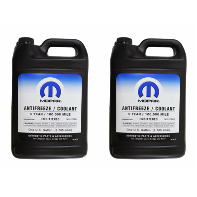 2X 3.785L MOPAR ORANGE COOLANT CONCENTRATE FOR DODGE CHRYSLER JEEP MS ...