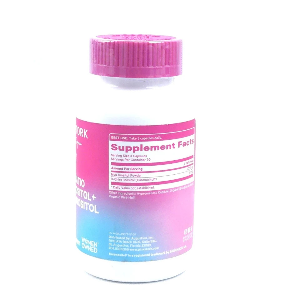 PinkStork Myo-Inositol D-Chiro Inositol Supplement Hormonal Ovarian ...