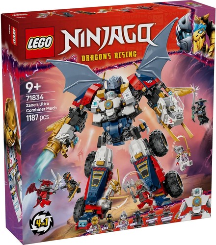 LEGO Ninjago Dragon Rising Zane's Ultra Combiner Mech Toy Battle Robot ...