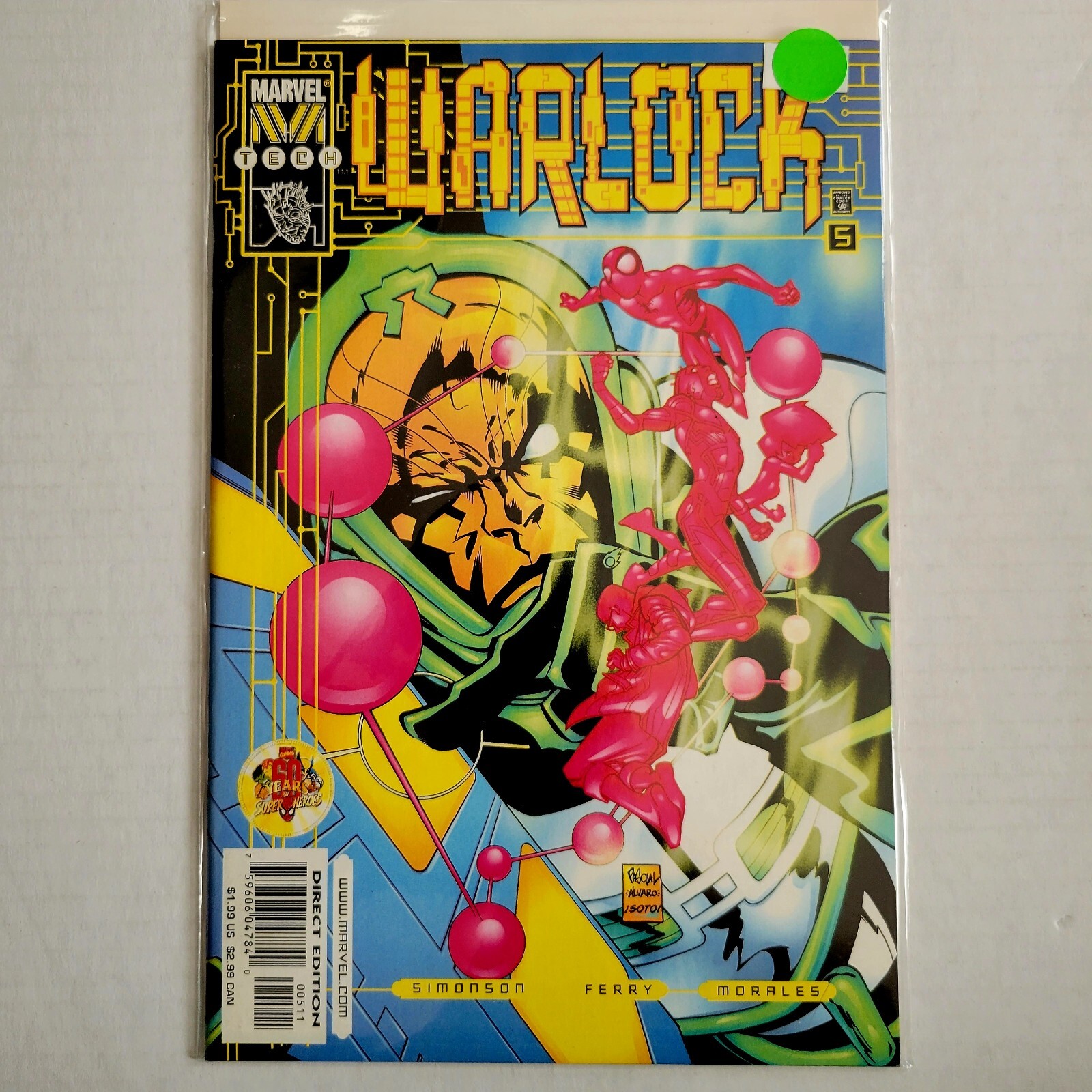 Warlock #5, 6 (Marvel 1999) Tech Label, Custom bundle VF/NM unread | eBay