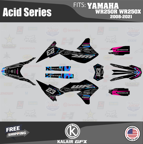 Graphics Kit for YAMAHA WR250X WR250R (2008-2021) Acid - CM | eBay