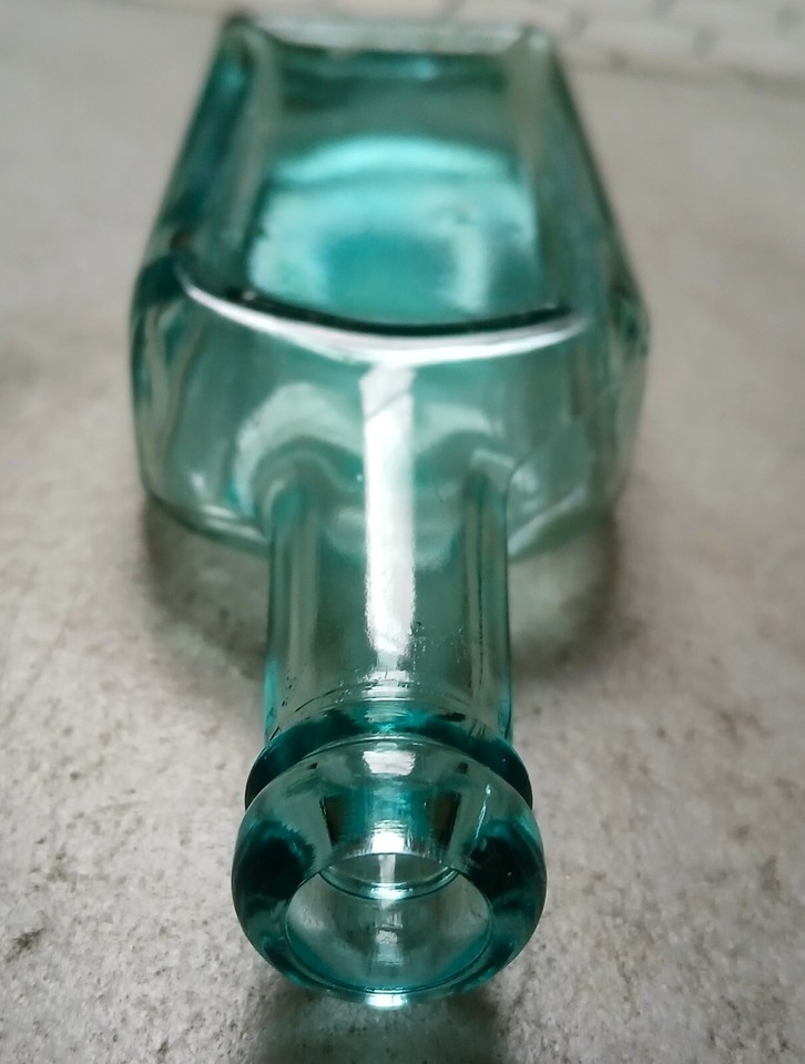 vtg Fletcher's Castoria bottle greenish blue embossed | eBay