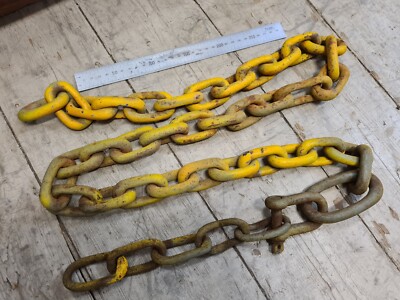Vintage rustic chains Thick 172cm 4KG Bar shed Man Cave Wall Hang Decor ...