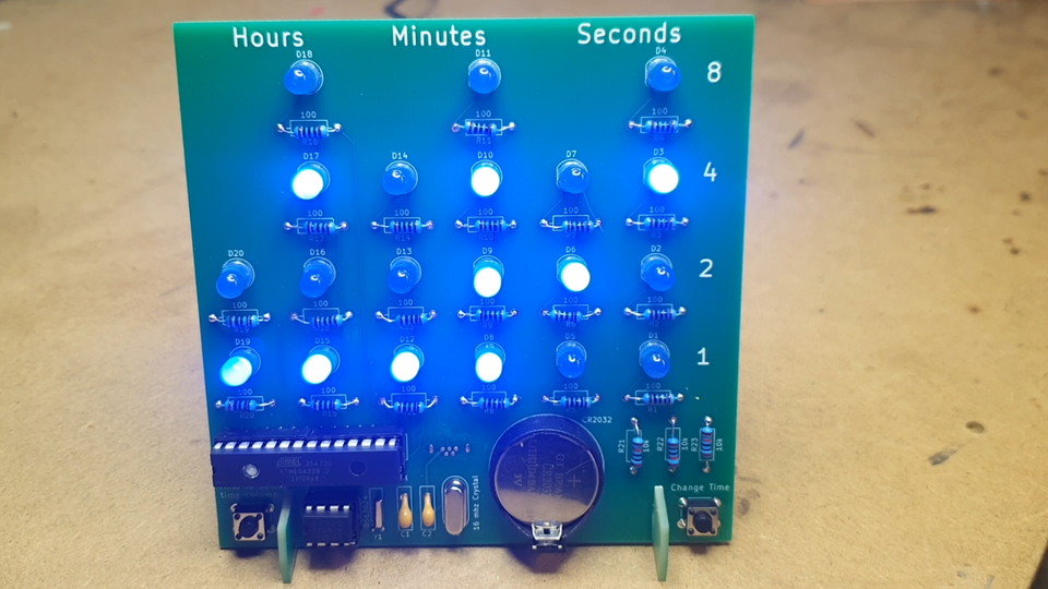Binary Clock Kit DIY Solder Power Of 2 Clock | eBay