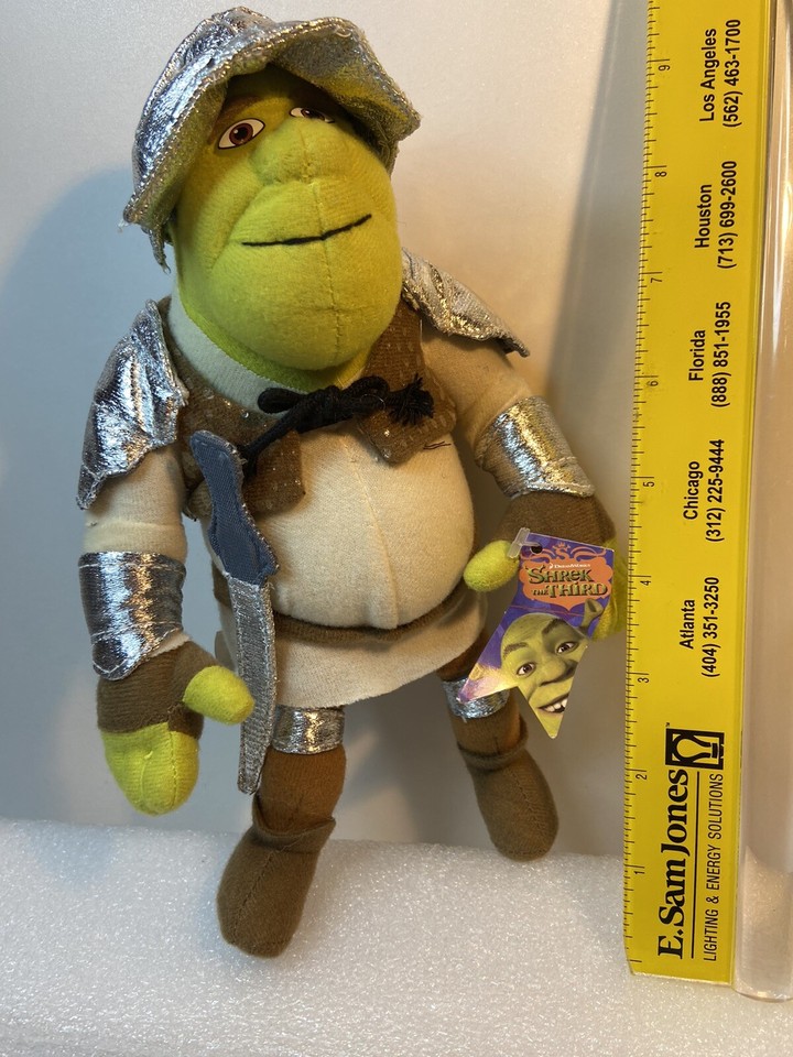 Nanco - Shrek the Third - SHREK in KNIGHT Armor - Plush 9" - 2006 - NWT ...