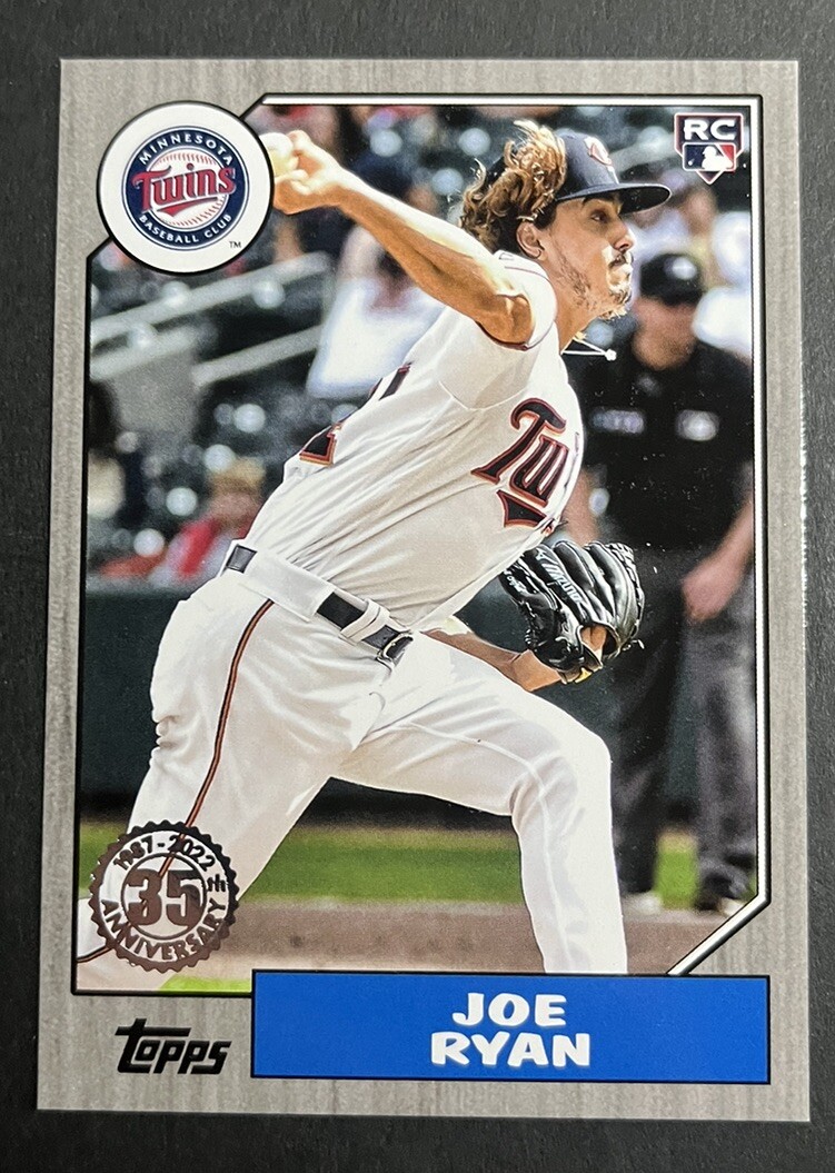 2022 Topps Series 2 - 1987 Topps Baseball Joe Ryan #87TB-15 Black /299 ...