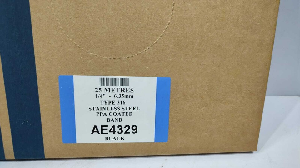 Band It AE4329 Stainless Steel PPA Coated Band ¼”-6.35mm 25 Meters | eBay