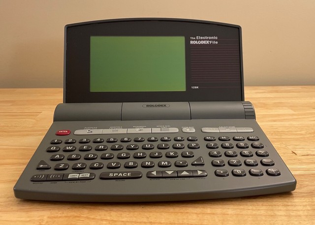 Electronic Rolodex File 128K Digital Hand Held Organizer for sale ...