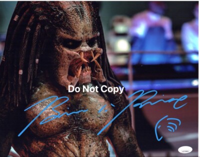 BRIAN A PRINCE signed 11x14 Photo THE PREDATOR 2018 Fugitive Sketch JSA ...