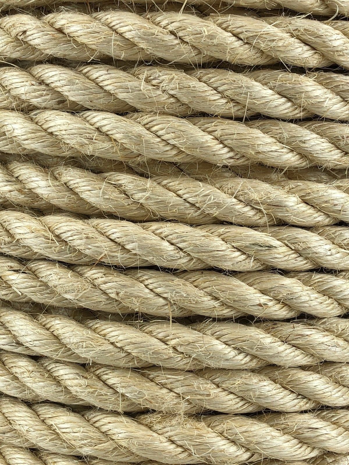 NATURAL SISAL DECKING ROPE 6mm 8mm 10mm 12mm 14mm 16mm 18mm 20mm 24mm ...