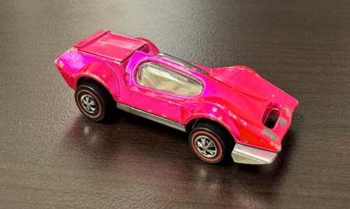 Vintage 1973 Hot Wheels RARE Pink Enamel Bugeye Near MINT Bug Eye Hong ...