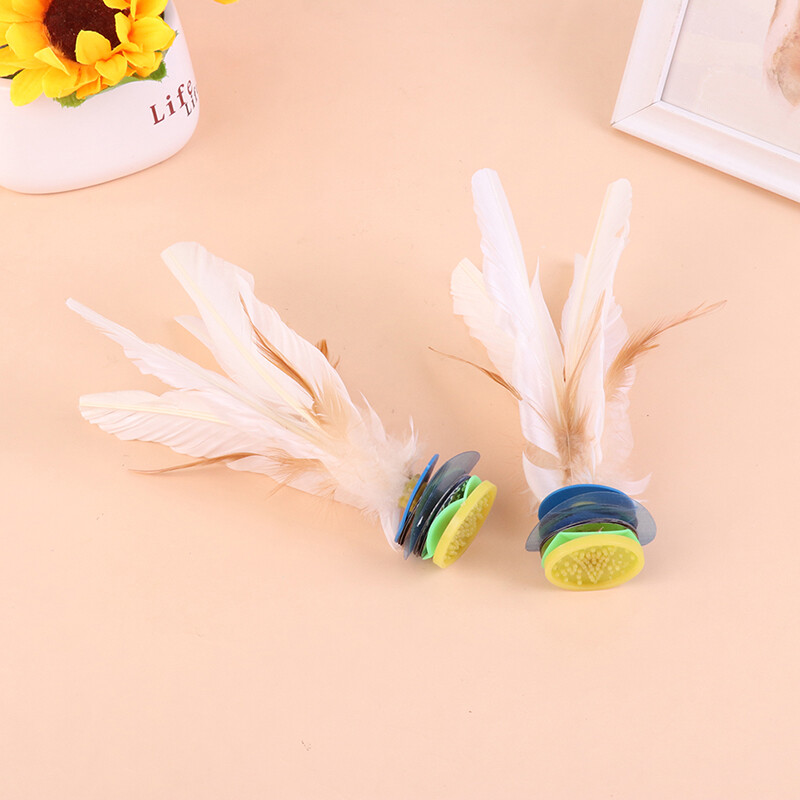 Kick Shuttlecocks White Goose Feather Chinese Foot Exercise Sports ...