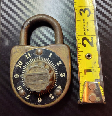 Antique Vintage Slaymaker Combination Lock Padlock | eBay