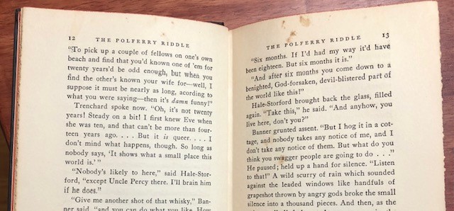 THE POLFERRY RIDDLE - Philip MacDonald, 1st US ed, impossible crime ...