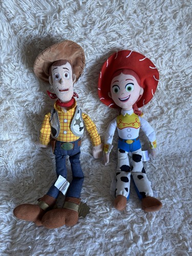 DISNEY PIXAR TOY STORY WOODY 19.5” & JESSE 18” PLUSH FIGURES Characters ...