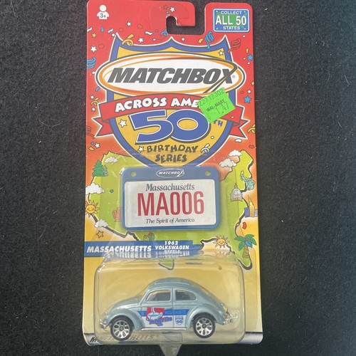 2003 Matchbox 50th Anniversary Massachusetts 62 Volkswagen Beetle ...