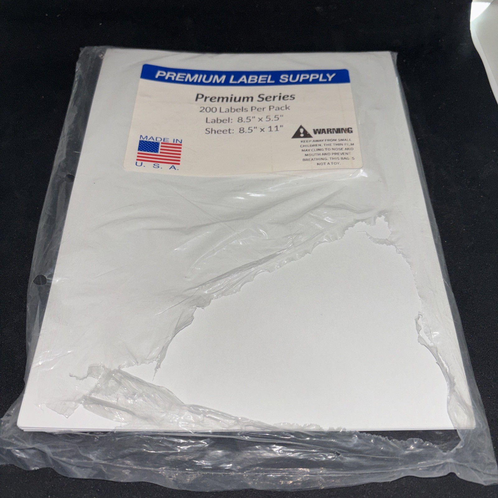 140 8.5 X 5.5 HALF SHEET SHIPPING LABELS self adhesive Premium Label ...