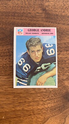 1966 Philadelphia Football George Andrie #54 Dallas Cowboys NM | eBay