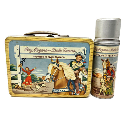 Vintage Roy Rogers Dale Evans ‘Double R Bar Ranch’ Metal Lunchbox ...