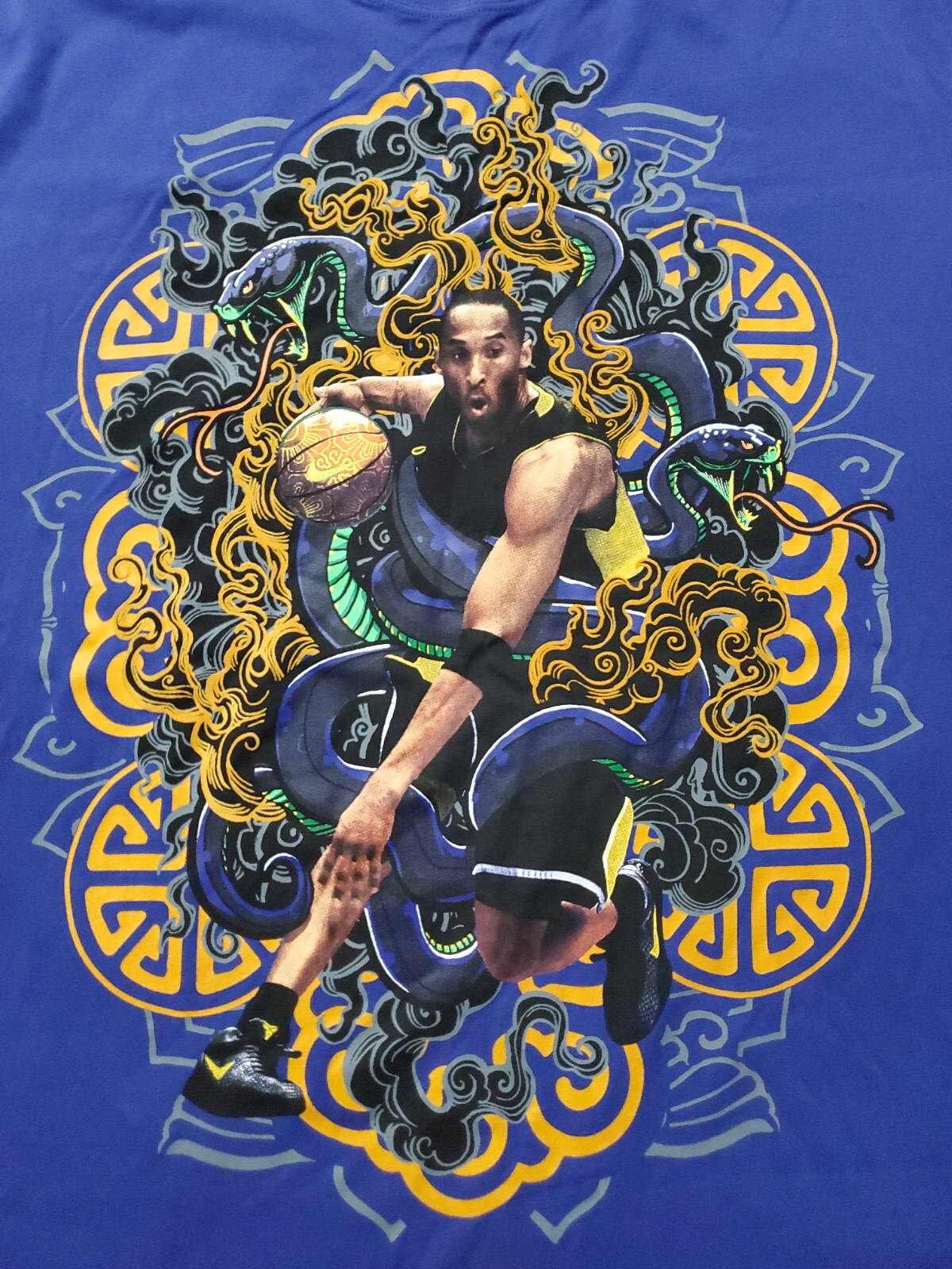 Nike KOBE BRYANT MAMBA DRAGON gold and purple Tshirt … - Gem