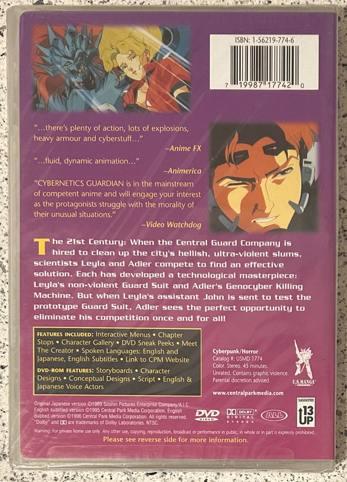 Cybernetics Guardian (DVD, 1989) for sale online | eBay