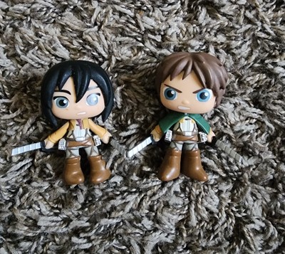 Funko Attack On Titan Eren & Mikasa 2015 Mystery Mini Figures | eBay