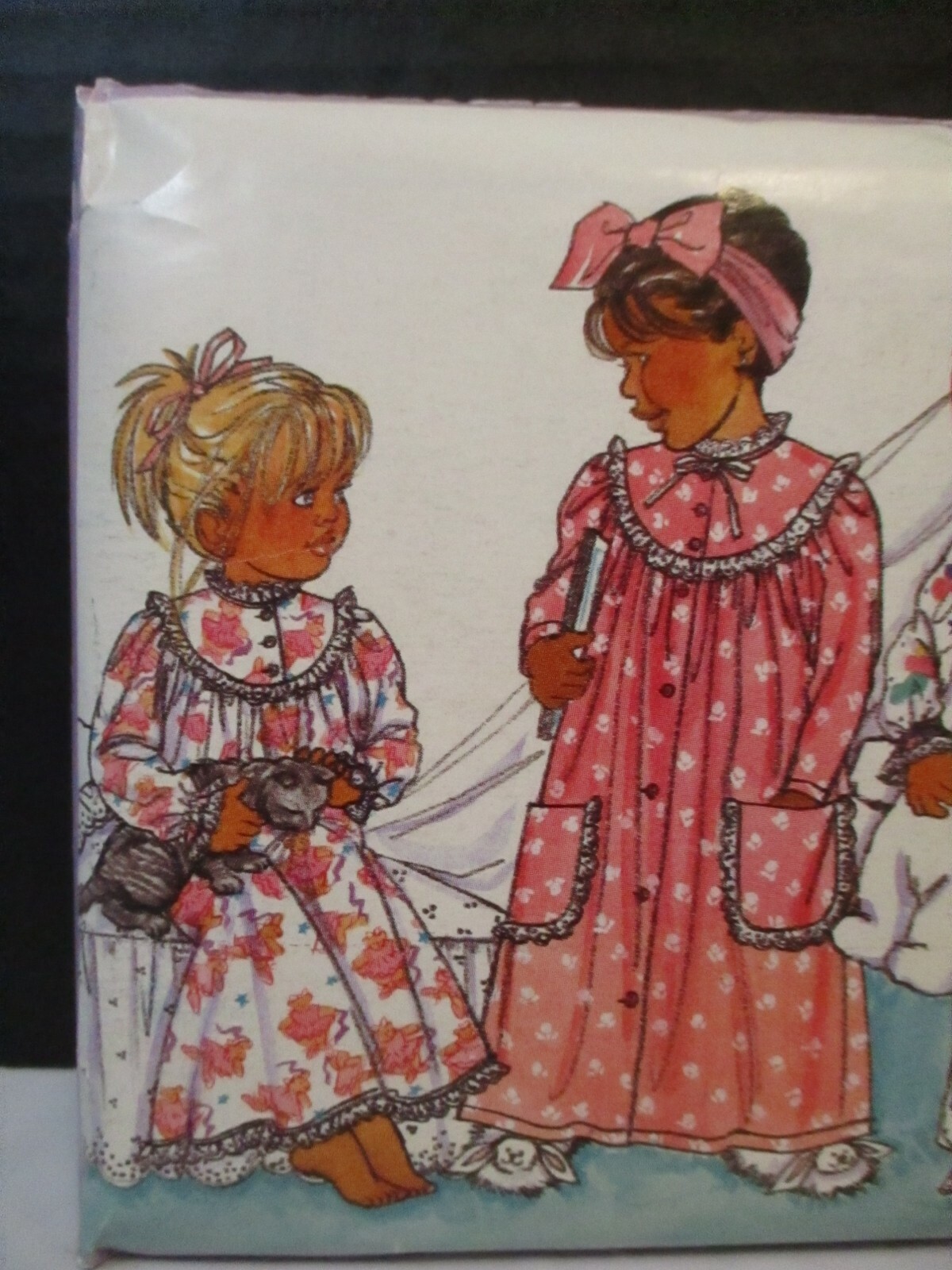 Butterick Pattern 4413 Girls Size 5-6-6X Robe Nightgown Hat Pajamas Cut ...