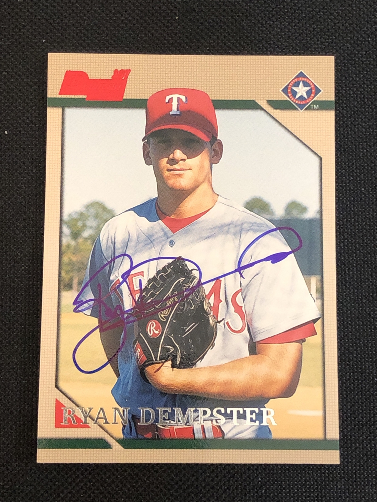 RYAN DEMPSTER 1996 BOWMAN ROOKIE SIGNED AUTOGRAPHED CARD #140 TEXAS ...
