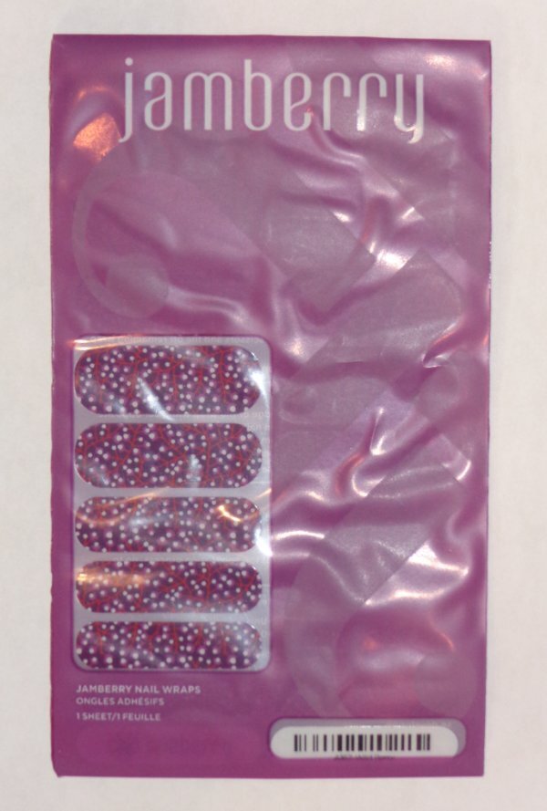 Jamberry Nail Polish Wraps Strips Summer Wild Berry New Full Sheet | eBay