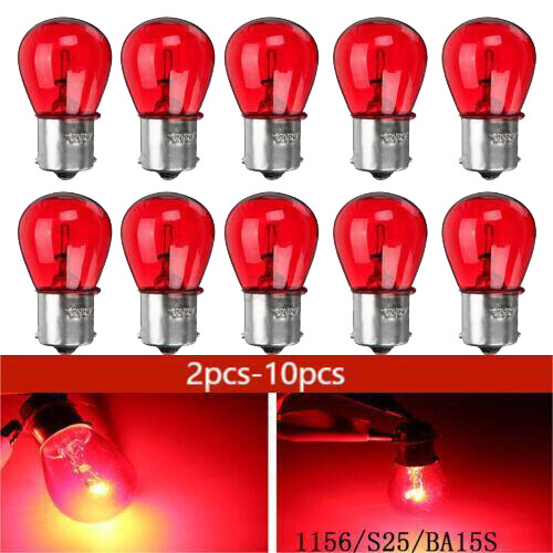 1156 RED 12V 21W BA15S Light Bulb Auto Car Brake Stop Signal Turn Tail ...