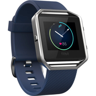 Fitbit Blaze Smart Fitness Watch (FB502) Blue - LARGE | eBay