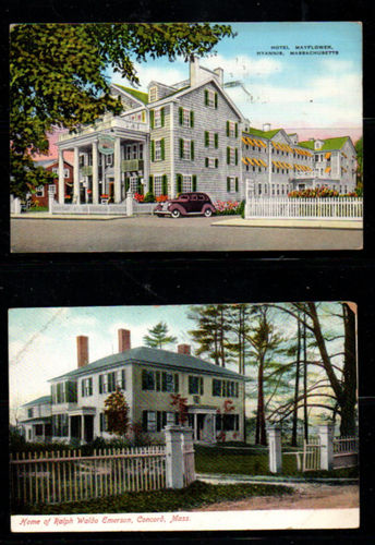 POSTCARDS 8 OLDER CARDS SHOWING SCENES IN MASSACHUSETTS | eBay
