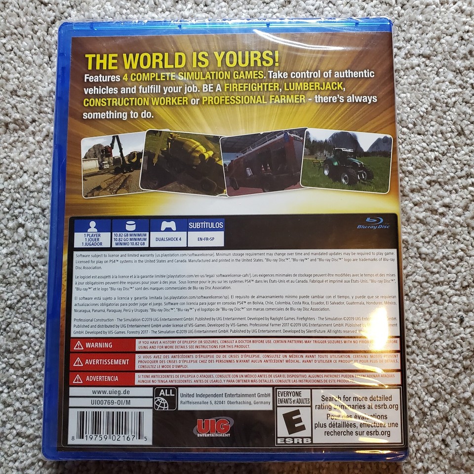 World of Simulators Ultimate Edition Playstation 4 PS4 Sim Sims US vers ...