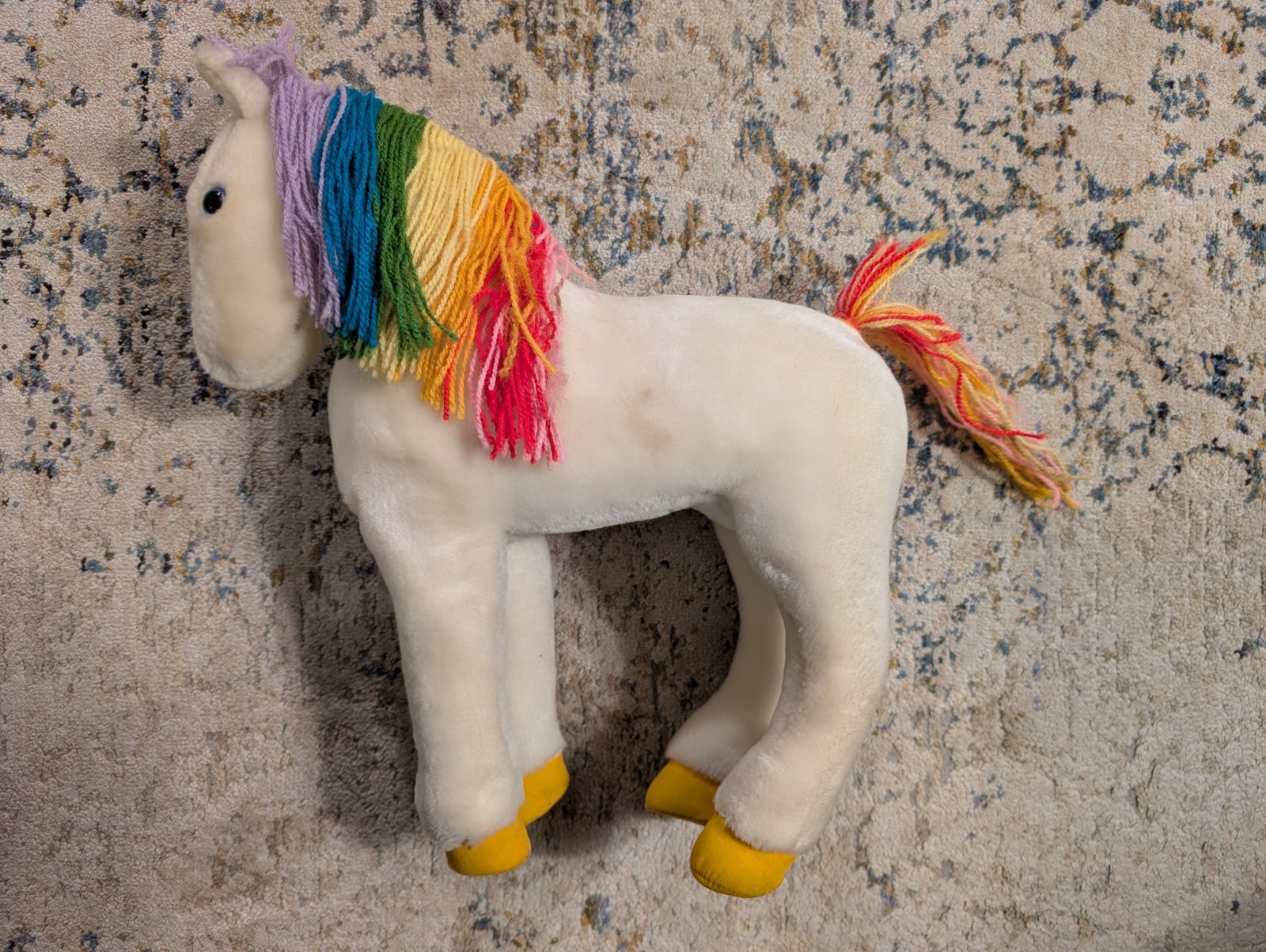 Vintage Rainbow Brite Starlite 12" Plush Pony Horse Hallmark Mattel 1983
