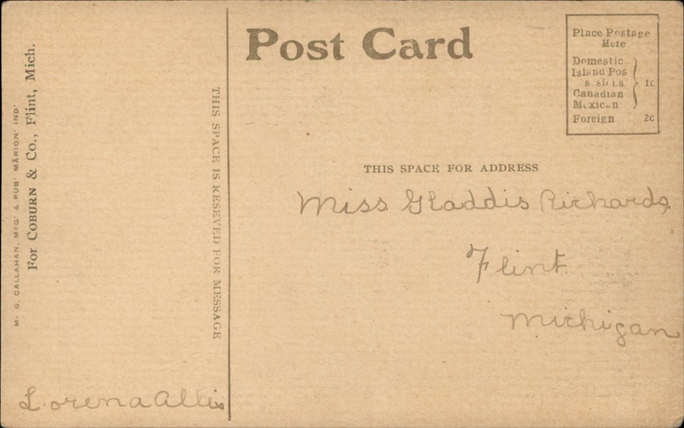 Carnegie Library Flint Michigan vintage postcard r303 | eBay