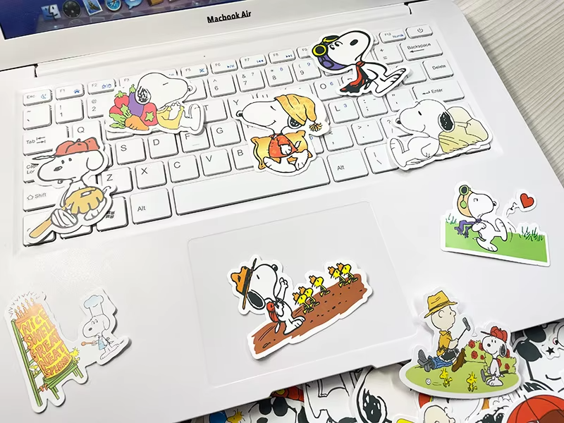 100pc SNOOPY- CHARLIE BROWN INSPIRED Stickers - Locker, Truck, Laptop ...