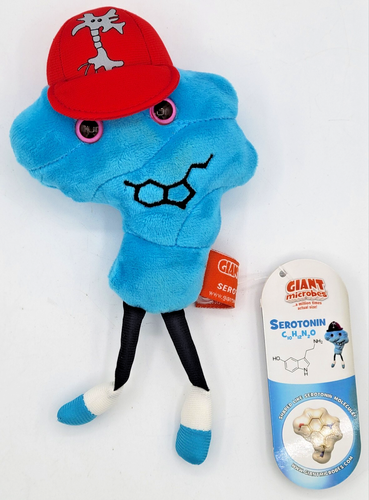 Giant Microbes SEROTONIN Molecule Stuffed Plush Drew Oliver 8” w/ tags ...