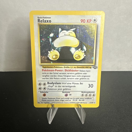Pokémon Karte/card - Snorlax Relaxo 11/64 - Jungle - Holo - W/ Foot ...