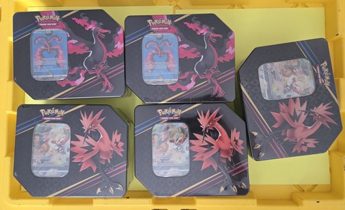 Pokemon TCG Crown Zenith Bird Tins x5 (You Get All 5 Shown) | eBay